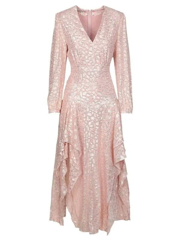 Stella McCartney Animal Print Asymmetrical Dress 'ballet - Pink