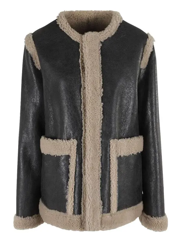 MAISON MARGIELA Fur Coat - Black