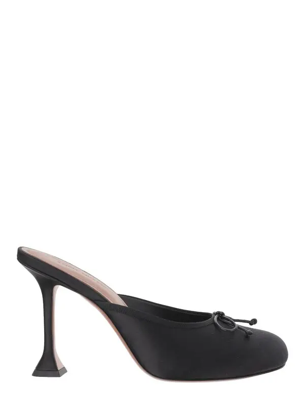 Amina Muaddi Heeled Mules - Black