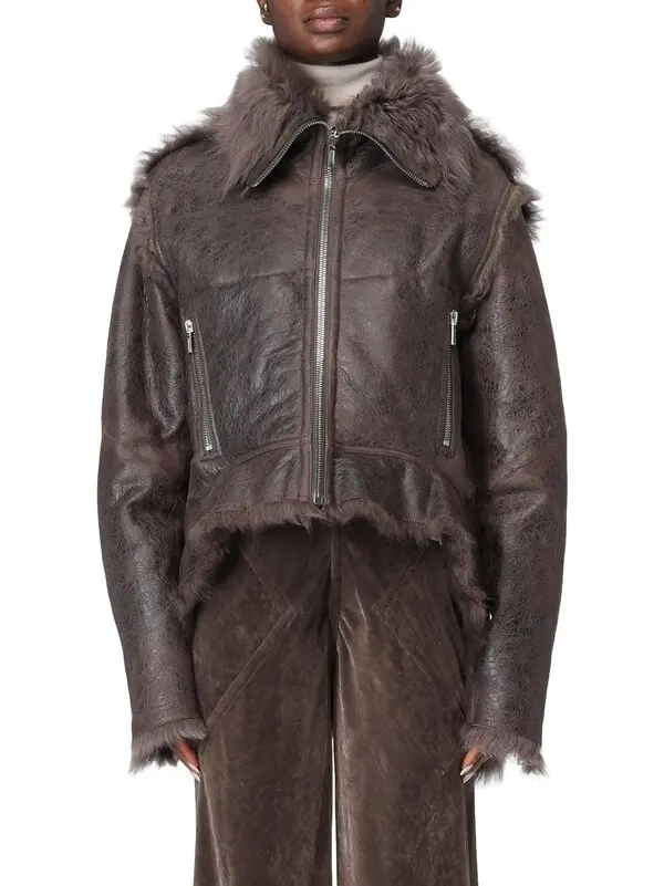 Rick Owens Fur Coat - Brown