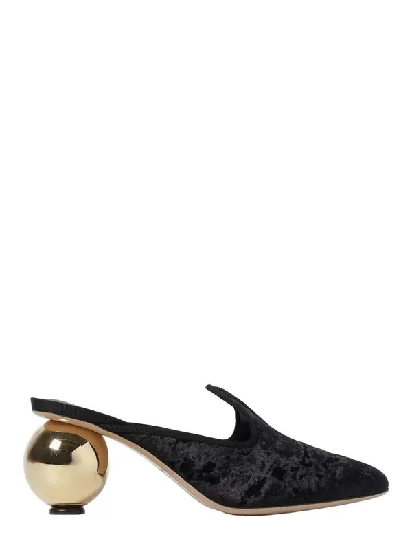 FERRAGAMO Heeled Mules - Black