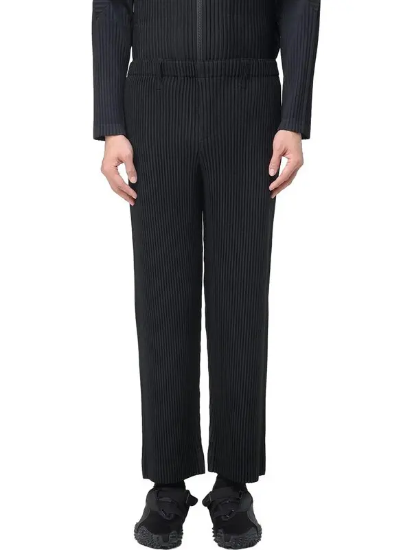 Issey Miyake Wide Leg Trousers - Black