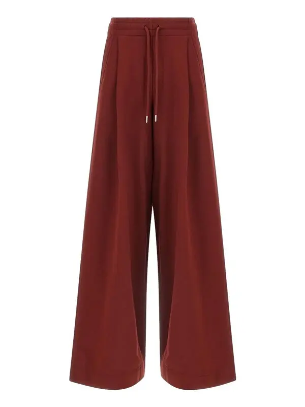 Dries Van Noten Wide Leg Trousers - Red