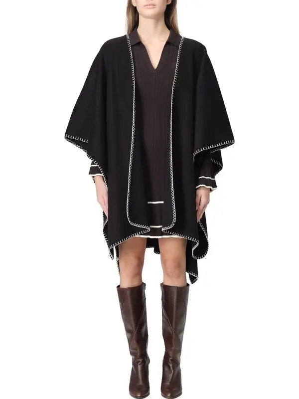 TWINSET Cape - Black