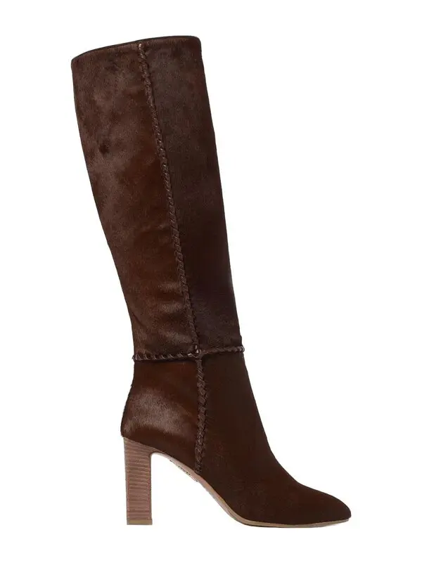 AQUAZZURA Knee High Boots - Beige
