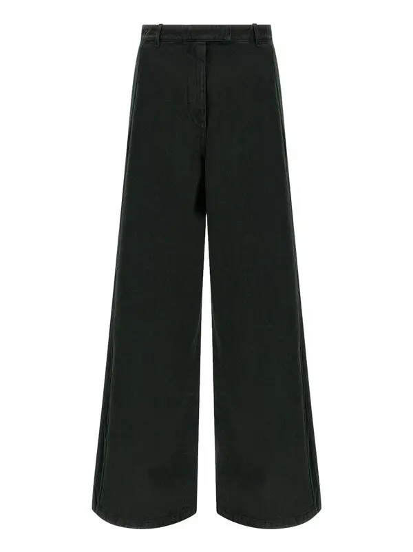 Dries Van Noten Wide Leg Jeans - Green