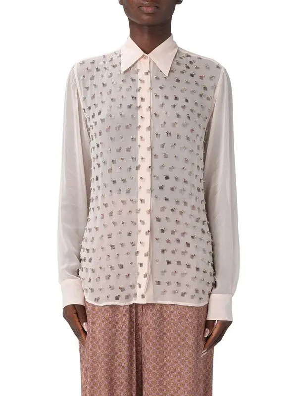Dries Van Noten Embellished Shirt - Pink