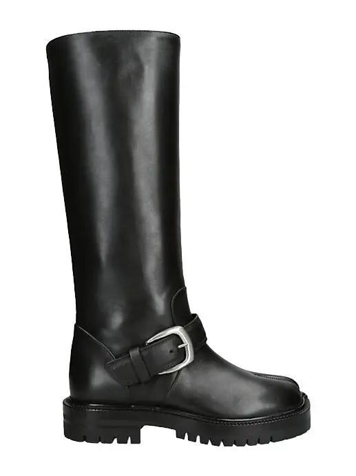 MAISON MARGIELA Tabi Leather Knee-high Boots - Black