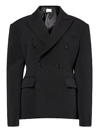 THE FRANKIE SHOP Doyer Cinched Woven Blazer - Black