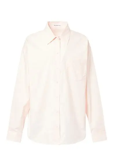 THE FRANKIE SHOP Ornella Oversized Cotton-poplin Shirt - Faded Pink