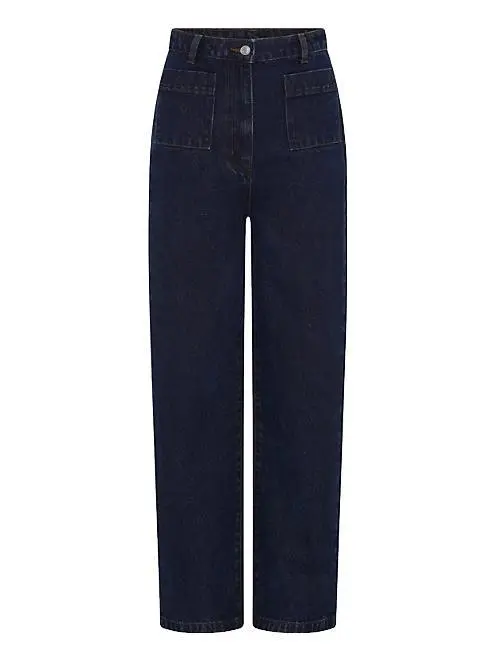 OMNES Oriel Flared High-rise Jeans - Indigo