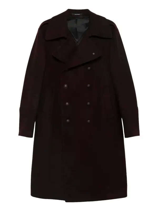 Tagliatore Double-breasted Coat - Brown