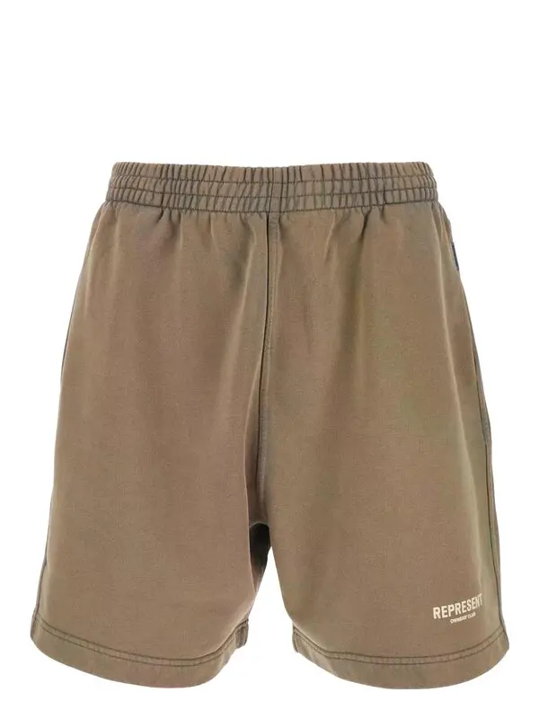 REPRESENT Pocket Cotton Shorts - Brown