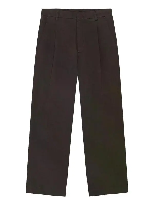 Nn07 Pleated Trousers - Brown