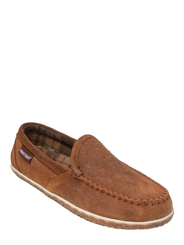Minnetonka Tilden Slipper - Brown Ruff