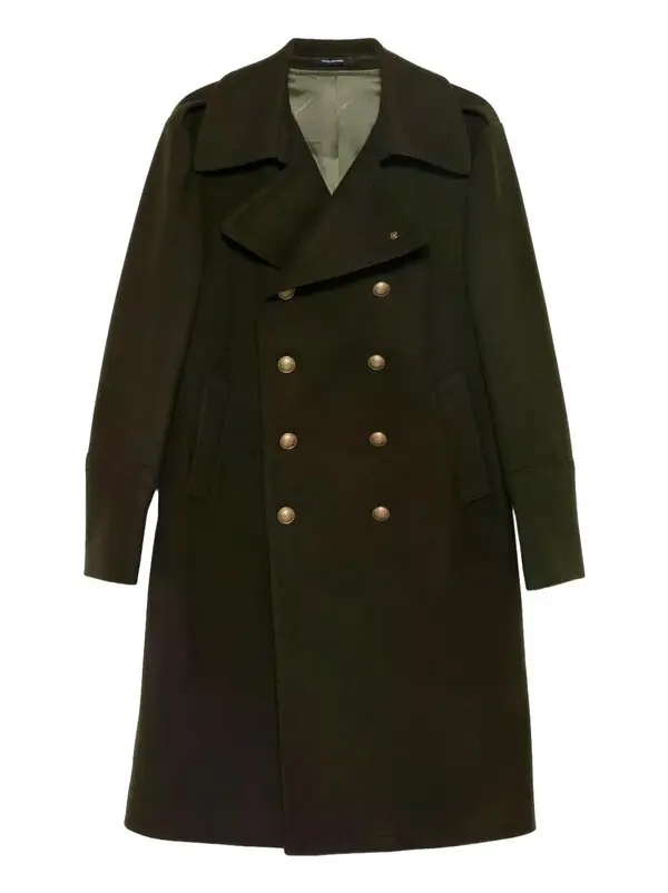 Tagliatore Double-breasted Button Coat - Green
