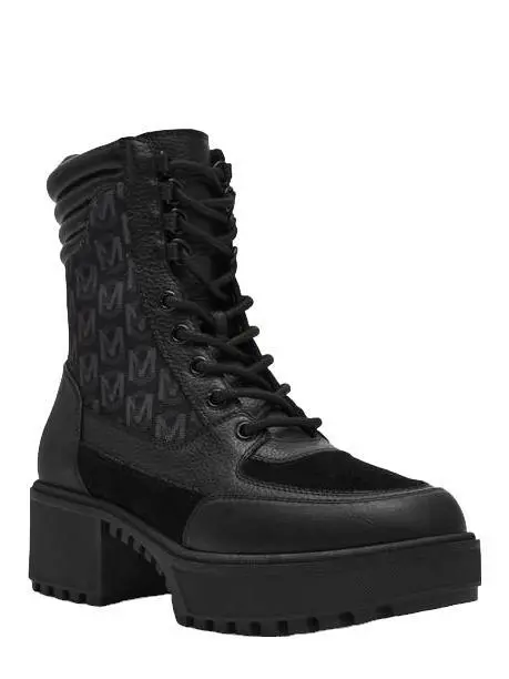 Steve Madden Lug Sole Hiking Boot - Black Multi