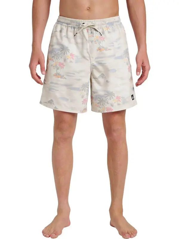 Quiksilver Tropical Surf Volley 6-inch Swim Trunks - Moonstruck