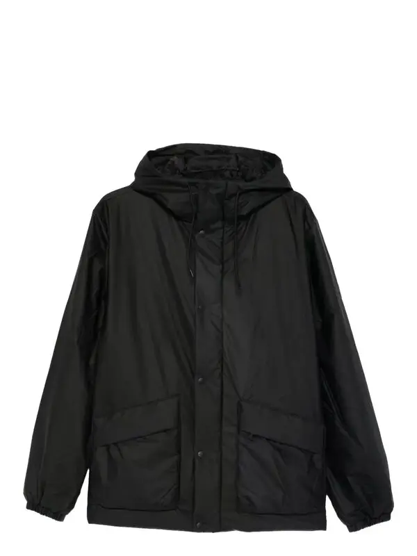 Rains Lohja Hooded Pocket Jacket - Black