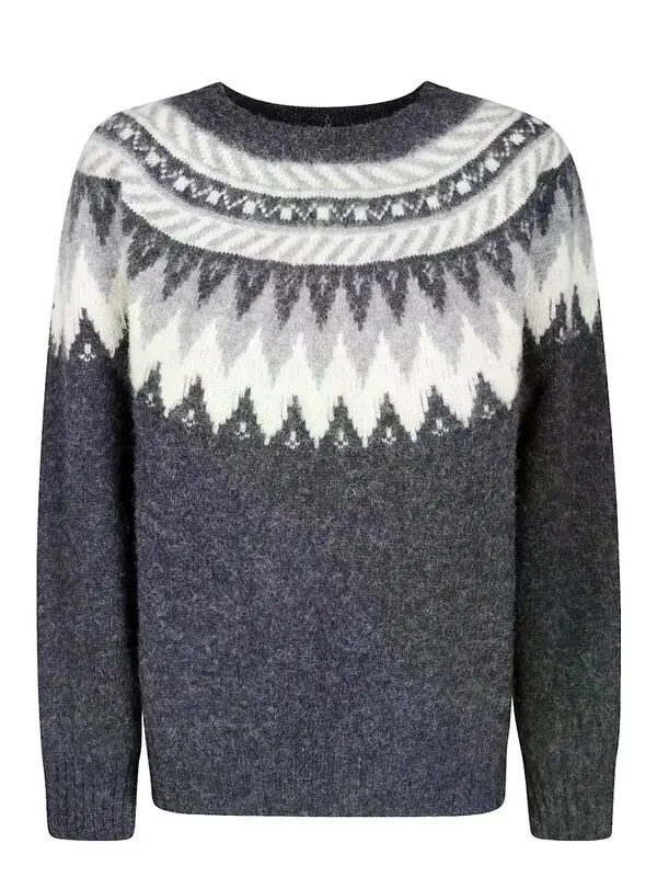 Howlin' Patterned Sweater - Grey