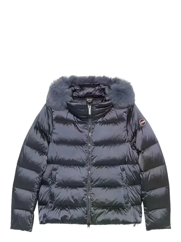 COLMAR Fur Hooded Padded Jacket - Blue