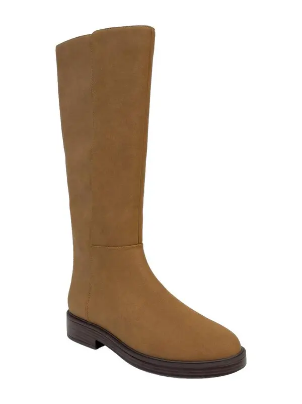 Aerosoles Prue Tall Boot - Tan Faux Nubuck