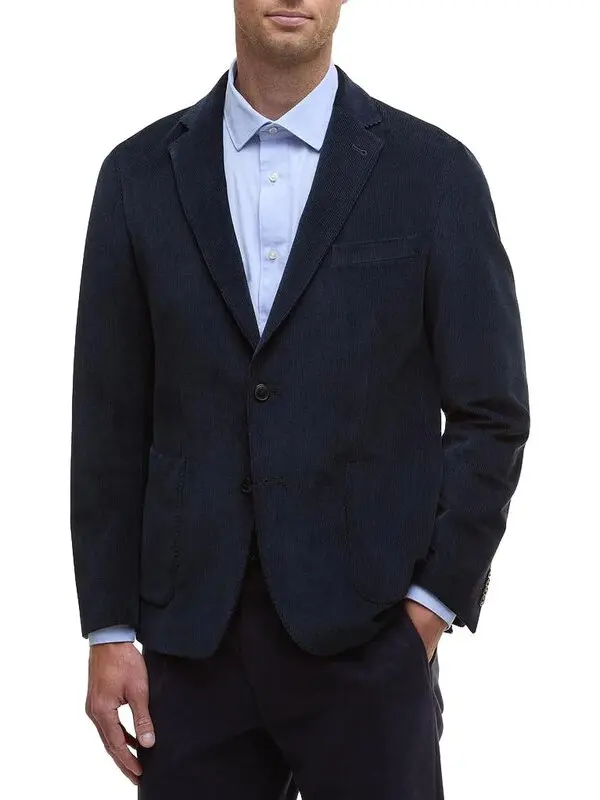 Barbour Wallington Stretch Corduroy Blazer - Navy