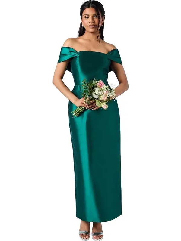 Coast Column Midi Bridesmaid Dress - Emerald