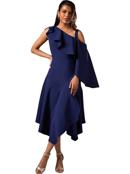 Coast Petite Midi Dress - Navy