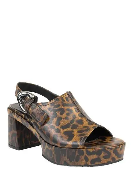 Aerosoles Zella Platform Sandal - Leopard Print