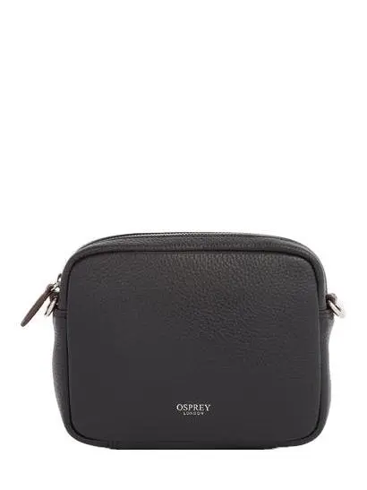 OSPREY LONDON The Chiswick Leather Crossbody Bag - Black