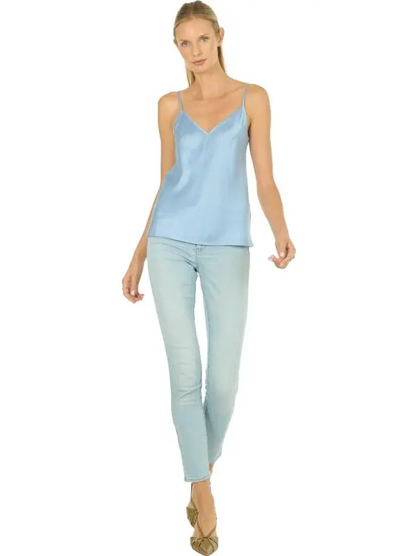 SECRET PON-PON Adina Cami Top - Columbia Blue