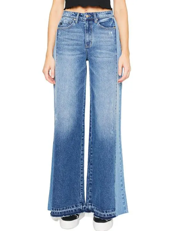KANCAN High-rise Wide Leg Jeans - Medium Wash