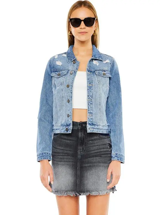 KANCAN Henney Classic Trucker Jacket - Medium Wash