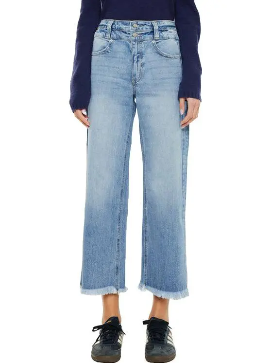 KANCAN Ultra High Rise Wide Leg Jeans - Medium Wash