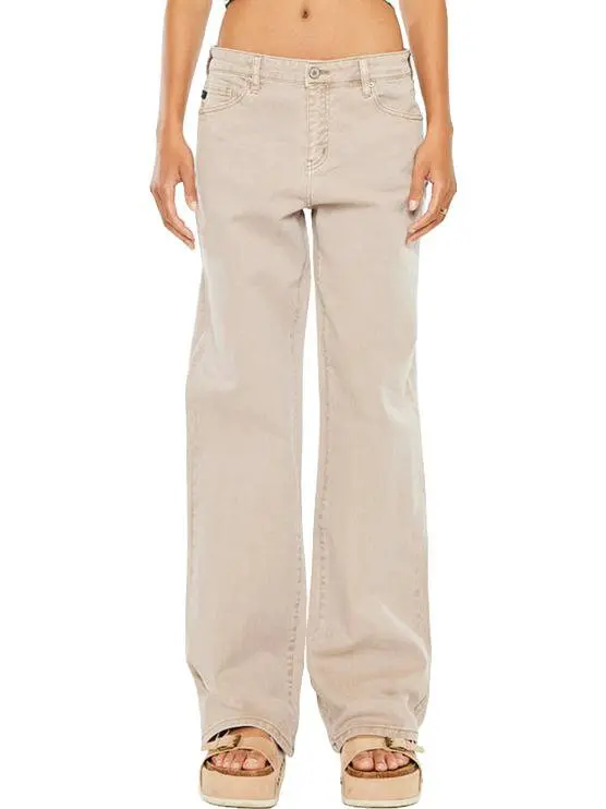 KANCAN Penny Low Slung Baggy Jeans - Tan