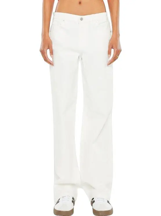 KANCAN Penny Low Slung Baggy Jeans - White