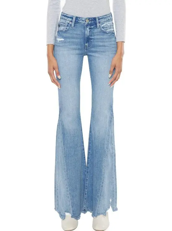 KANCAN Rosecrans Mid-rise Flare Jeans - Medium Wash
