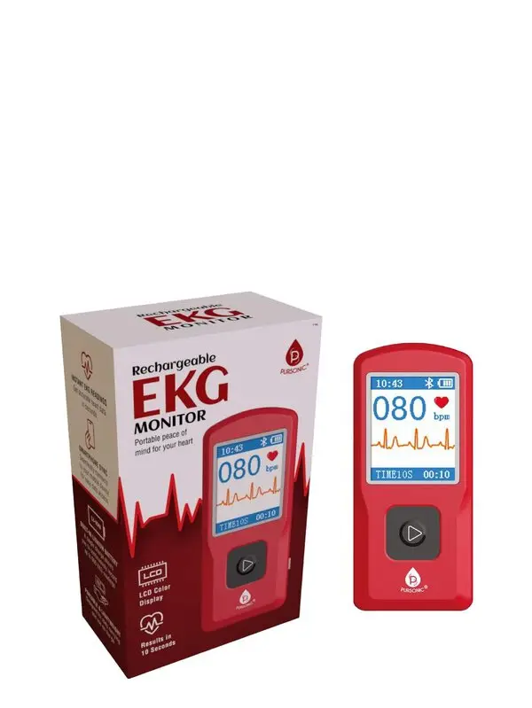 PURSONIC Rechargeable Ekg Monitor - Red
