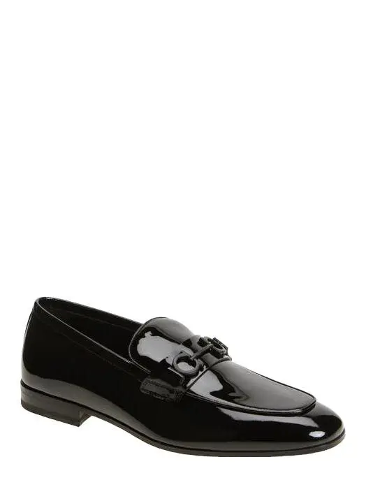 FERRAGAMO Balty Patent Loafer - Nero Nero Nero