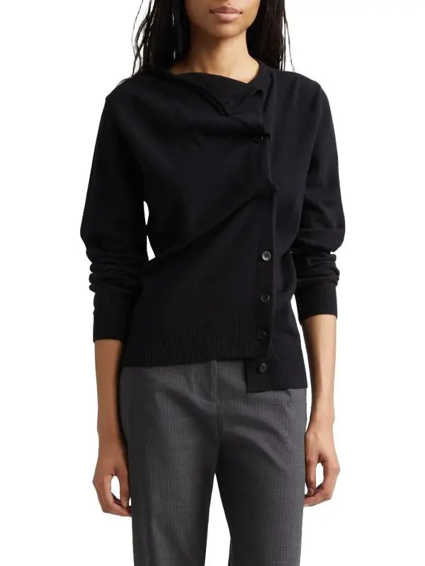 Paloma Wool Donalti Extrafine Merino Wool Cardigan - Black