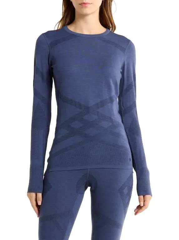 Smartwool Intraknit™ Thermal Merino Base Layer - Nightfall Blue-deep Navy