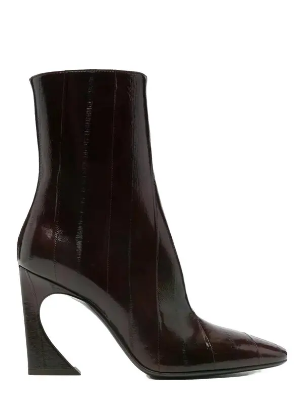 Fendi 105mm Lucida Pointed-toe Boots - Brown