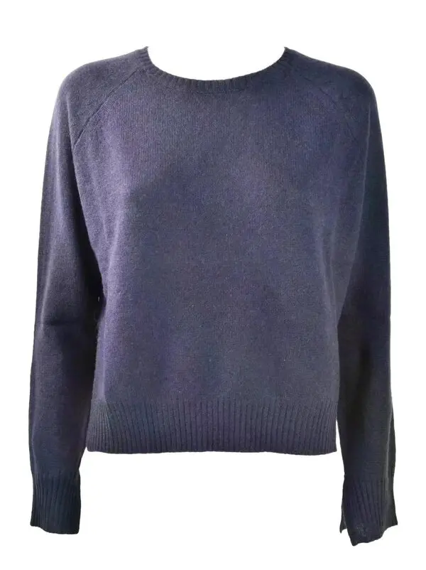 ARAGONA Cashmere Raglan-sleeve Sweater - Blue