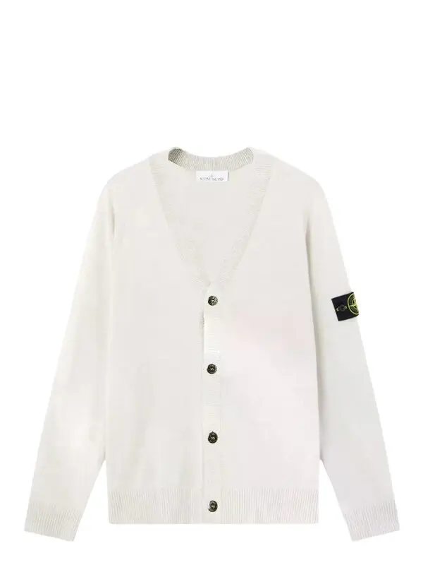 Stone Island Button Cardigan - Neutrals