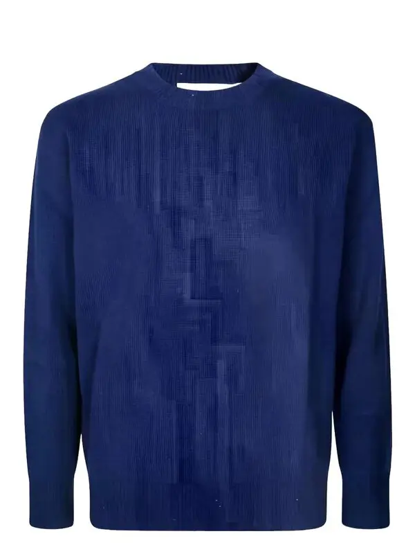 AMARANTO Crew-neck Sweater - Blue