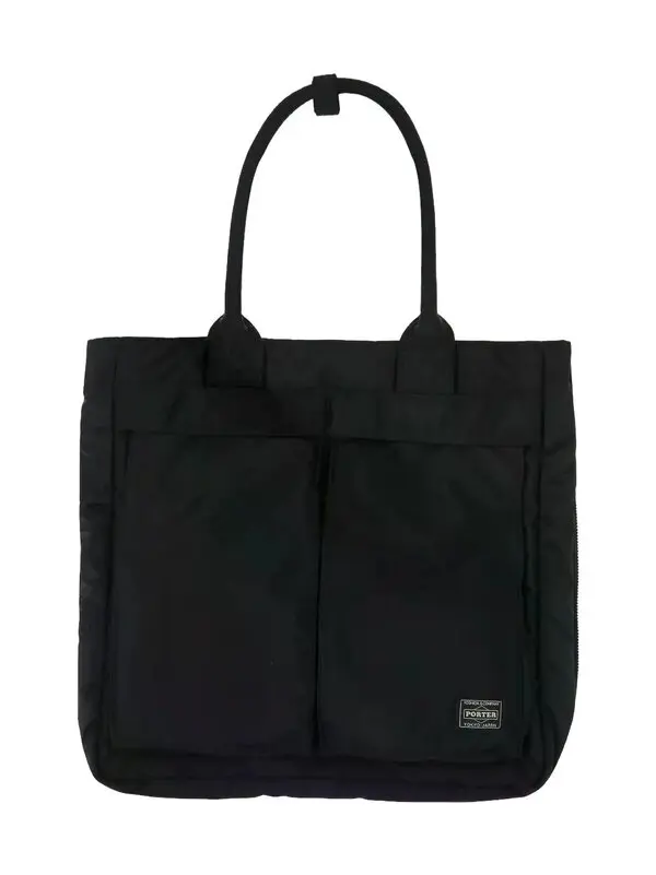 PORTER-YOSHIDA & CO Zip Pocket Tote Bag - Black