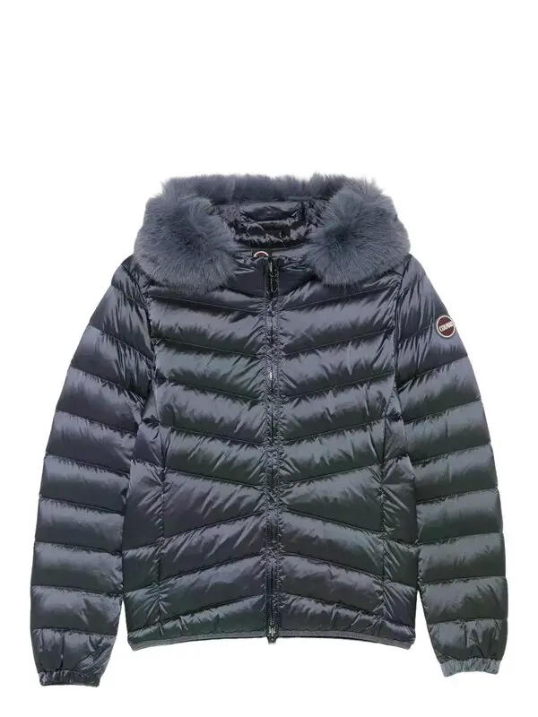 COLMAR Fur Hooded Jacket - Blue