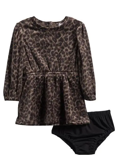 Splendid Cheetah Print Dress & Bloomers Set - Leopard Print