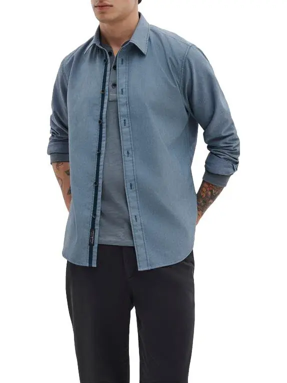 Rag & Bone Tomlin Cotton Dobby Button-up Shirt - Sal